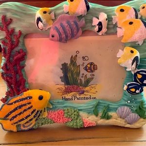 Accents | Resin Tropical Fish Picture Frame For 3 X 5 Single Photo ...